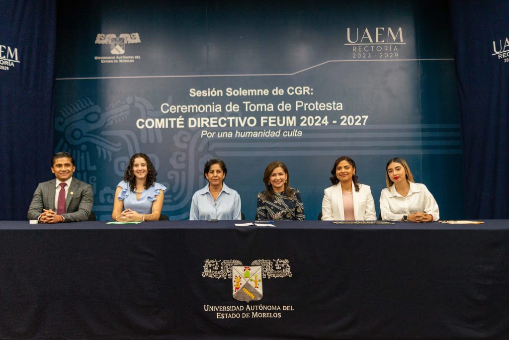 Rinde protesta nuevo comité directivo de la FEUM - Rectoría UAEM | 2023 ...